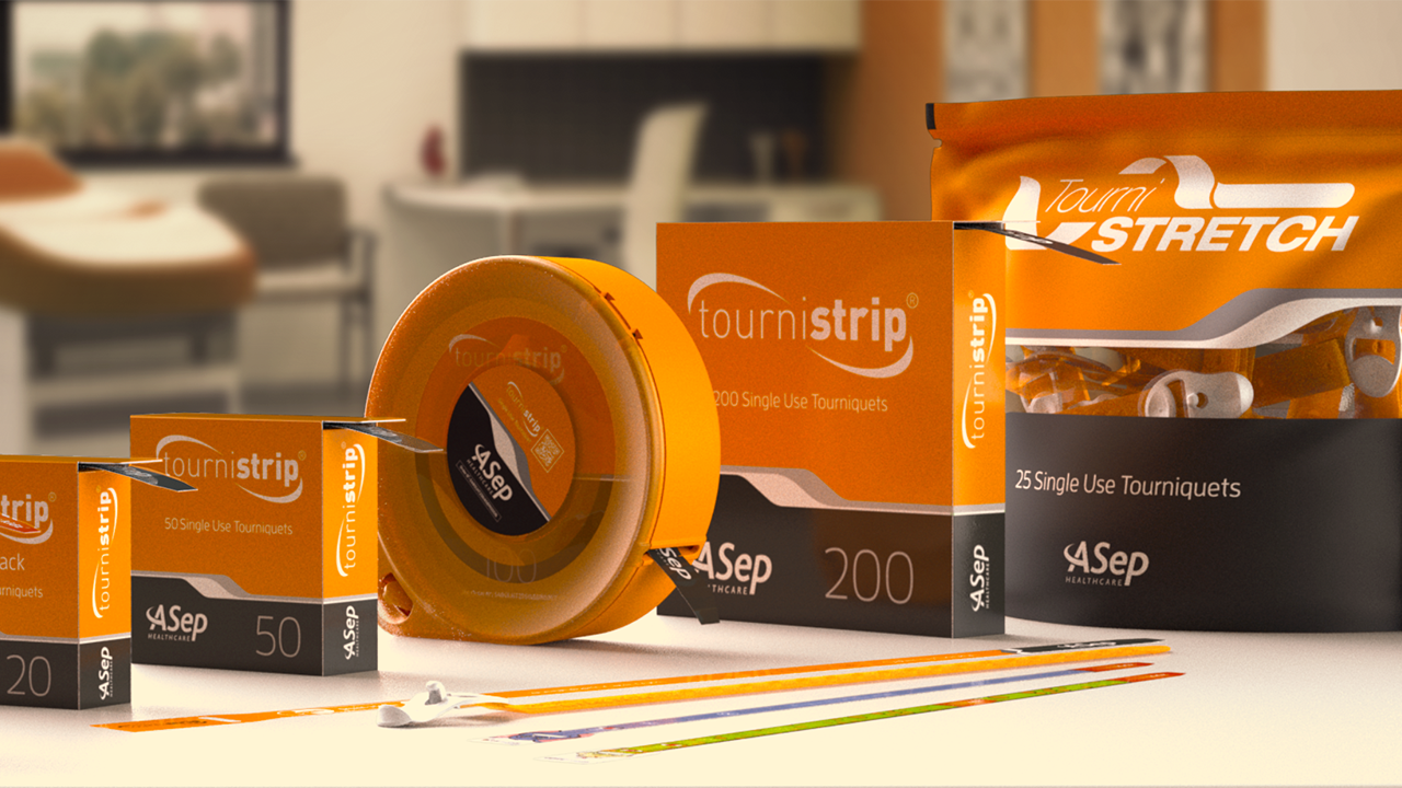 Disposable Tourniquet - Marble Product Design